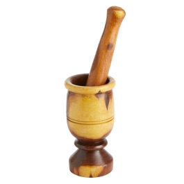 Pilón De Madera Rayas Marrones