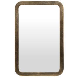 Espejo Rectangular Dorado Oscuro Mediano 24"