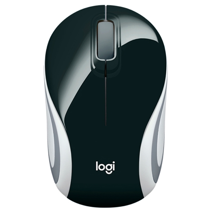 Logitech Mini Mouse Óptico Inalámbrico M187 Negro