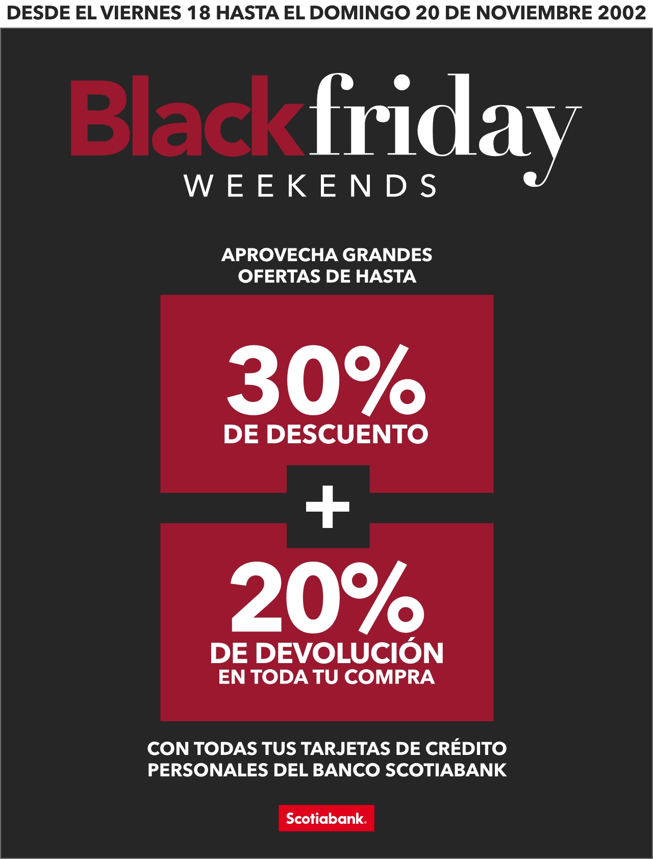 Info Promo Blackfriday Weekend